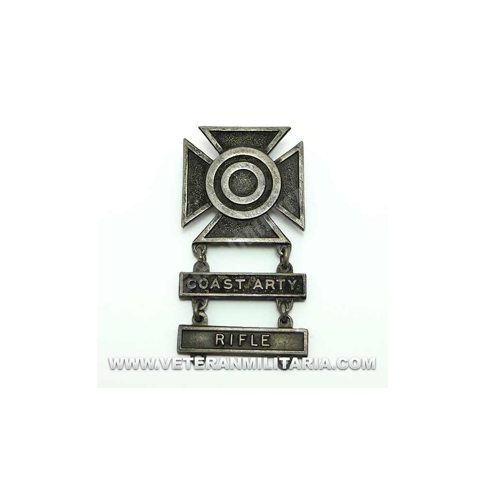 Army Sharpshooter Weapons Qualification Badges, Coast Artillery, Rifle