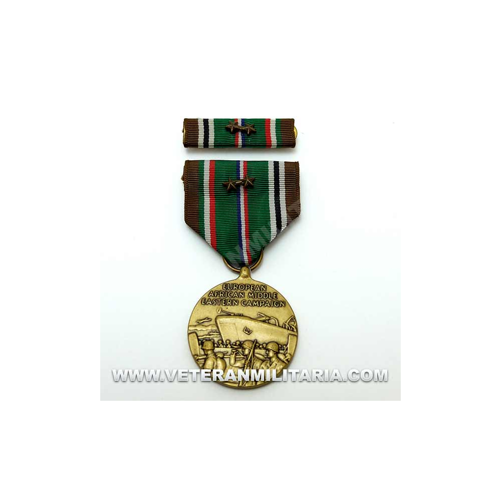 US European, African, Middle Eastern Campaign Medal with Ribbon Bar