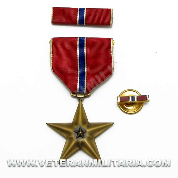 80gk14478 Bronze Star Medal Original WWII US Bronze Star