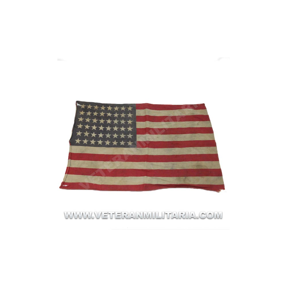 Original US 48 Star Flag (2) - veteran militaria
