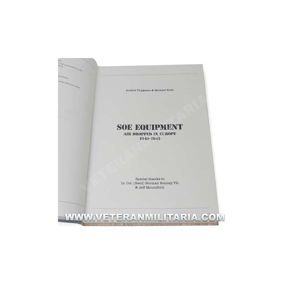 Book SOE Equipment Air Dropped in Europe 1940-1945