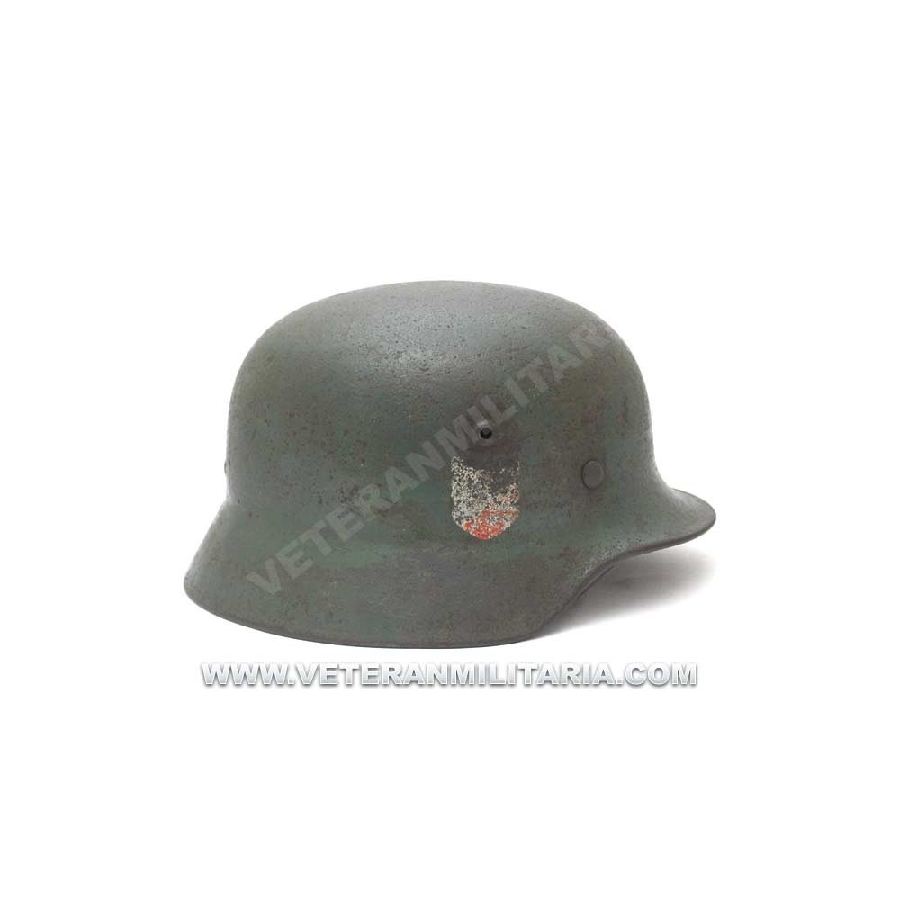 German M35 Helmet Double Luftwaffe Decal Original