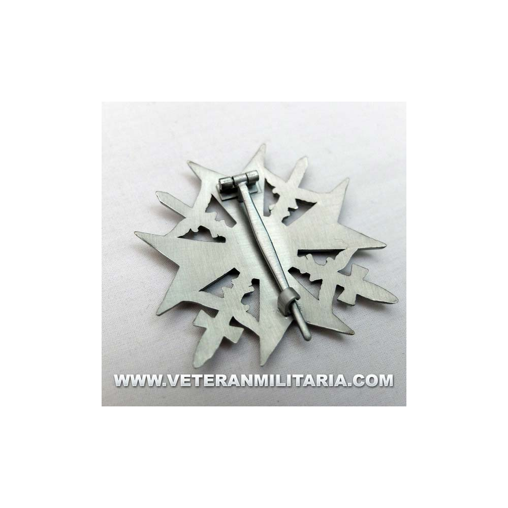 Spanish Cross with Swords Silver