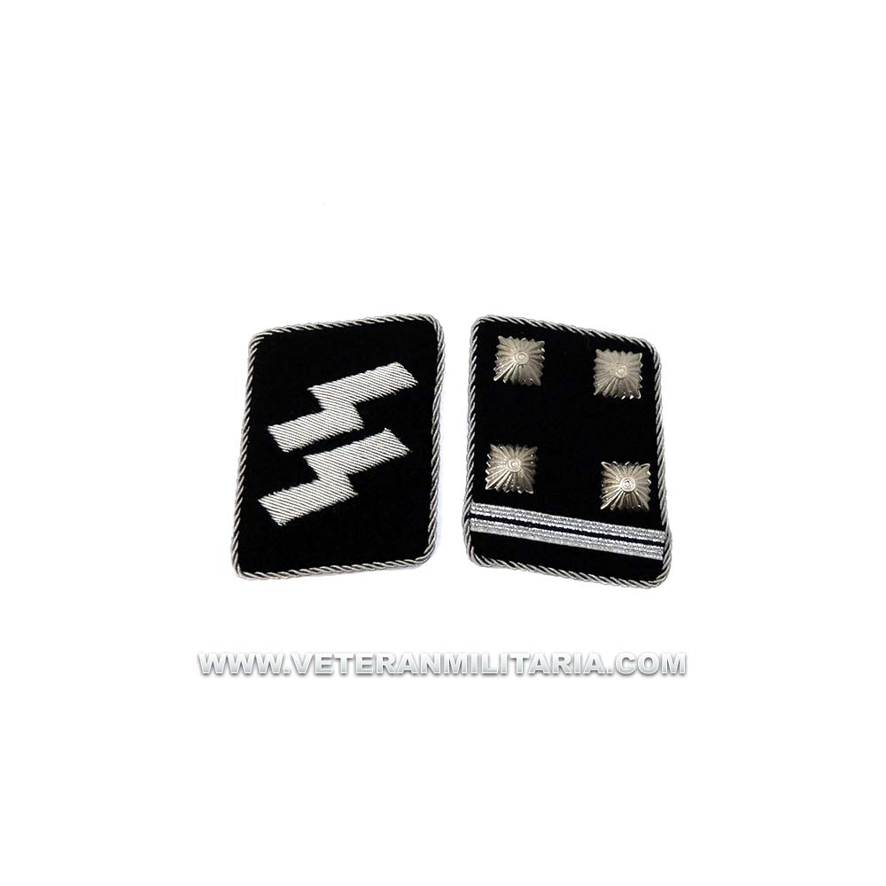 SS Officer's Rune collar patches Obersturmbannführer