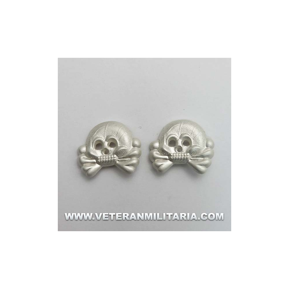 Panzer Collar Tabs Skull